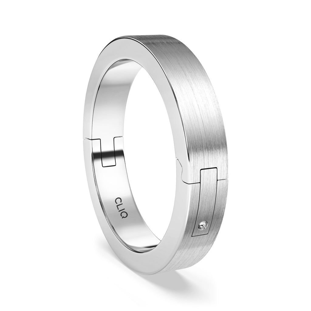 Classic Flat Profile Band with Matte Finish, 4mm