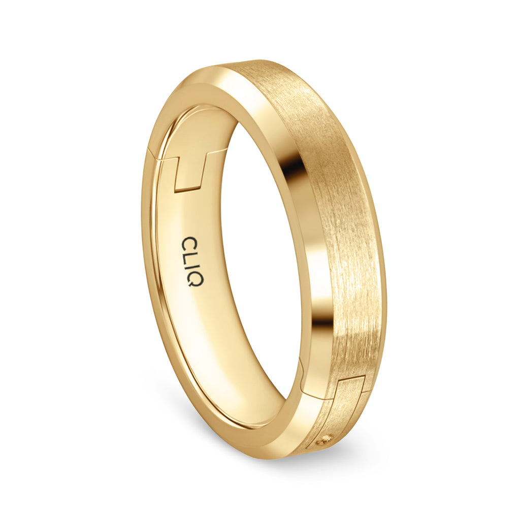 Plateau matte finish flat profile center band 6mm beveled edges
