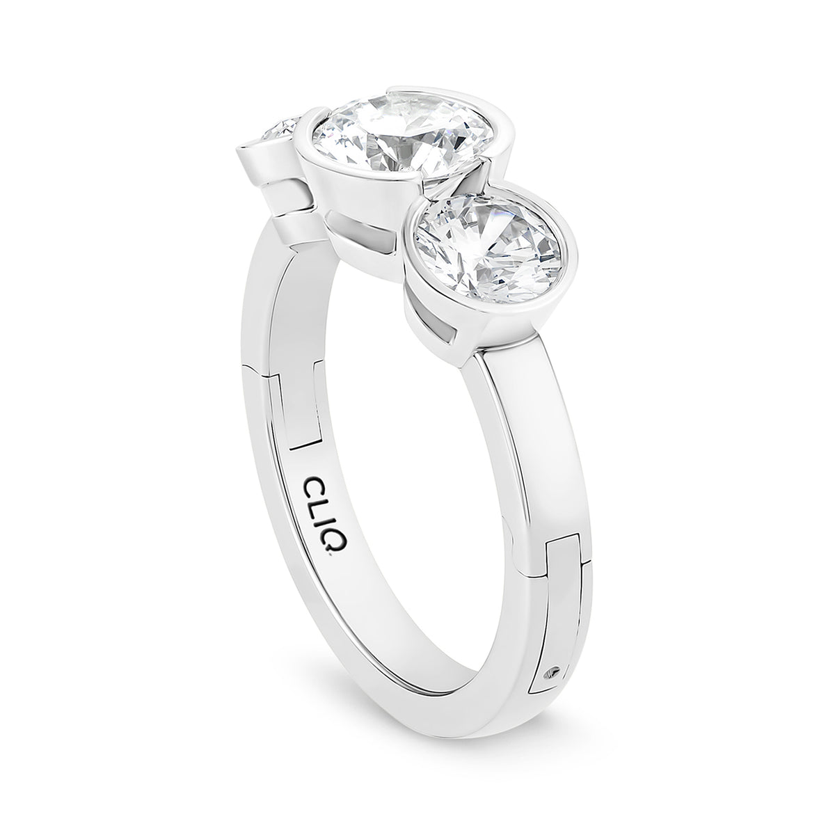 Salisbury Three Stone Ring – CLIQ Jewelry