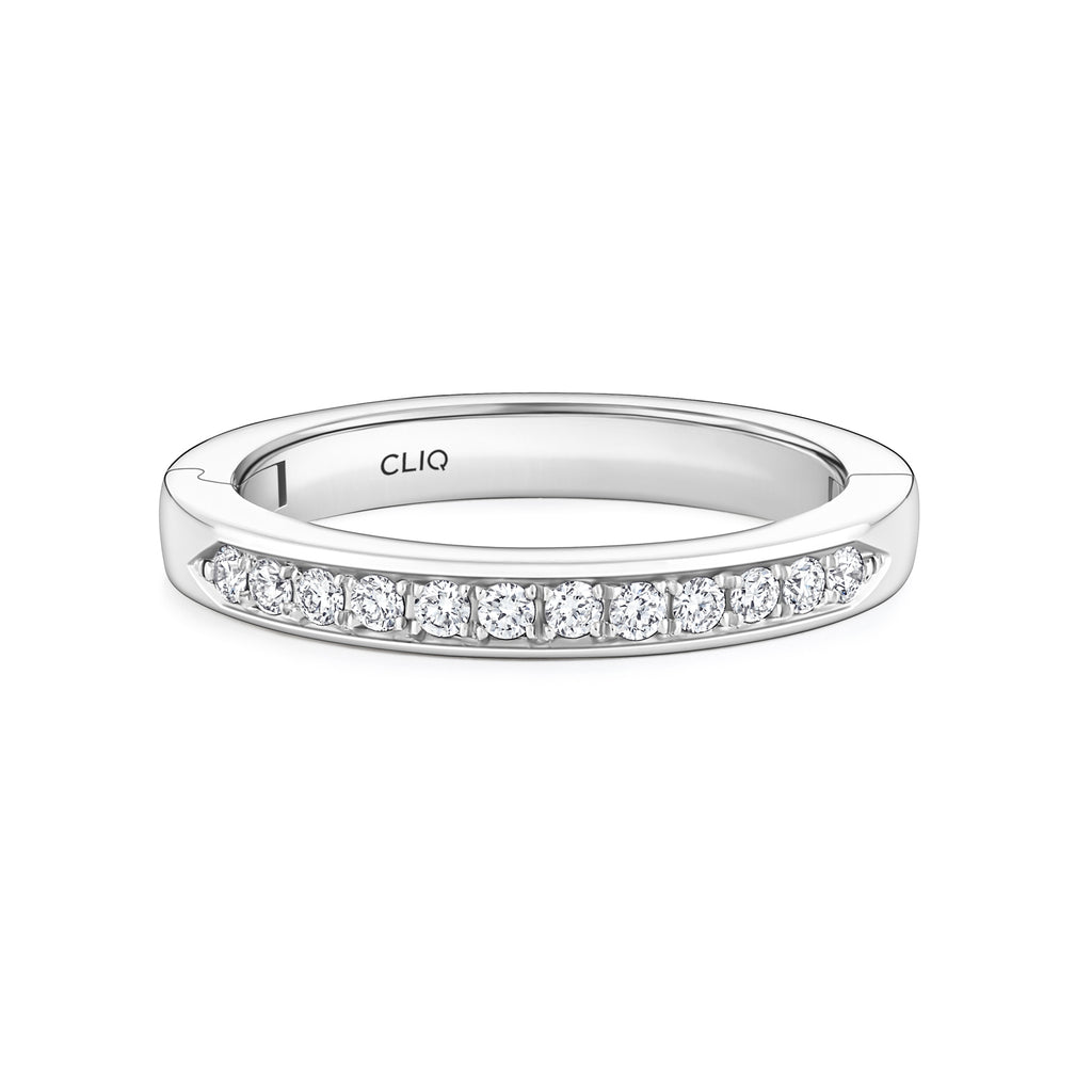 Fifth Ave single row diamond band