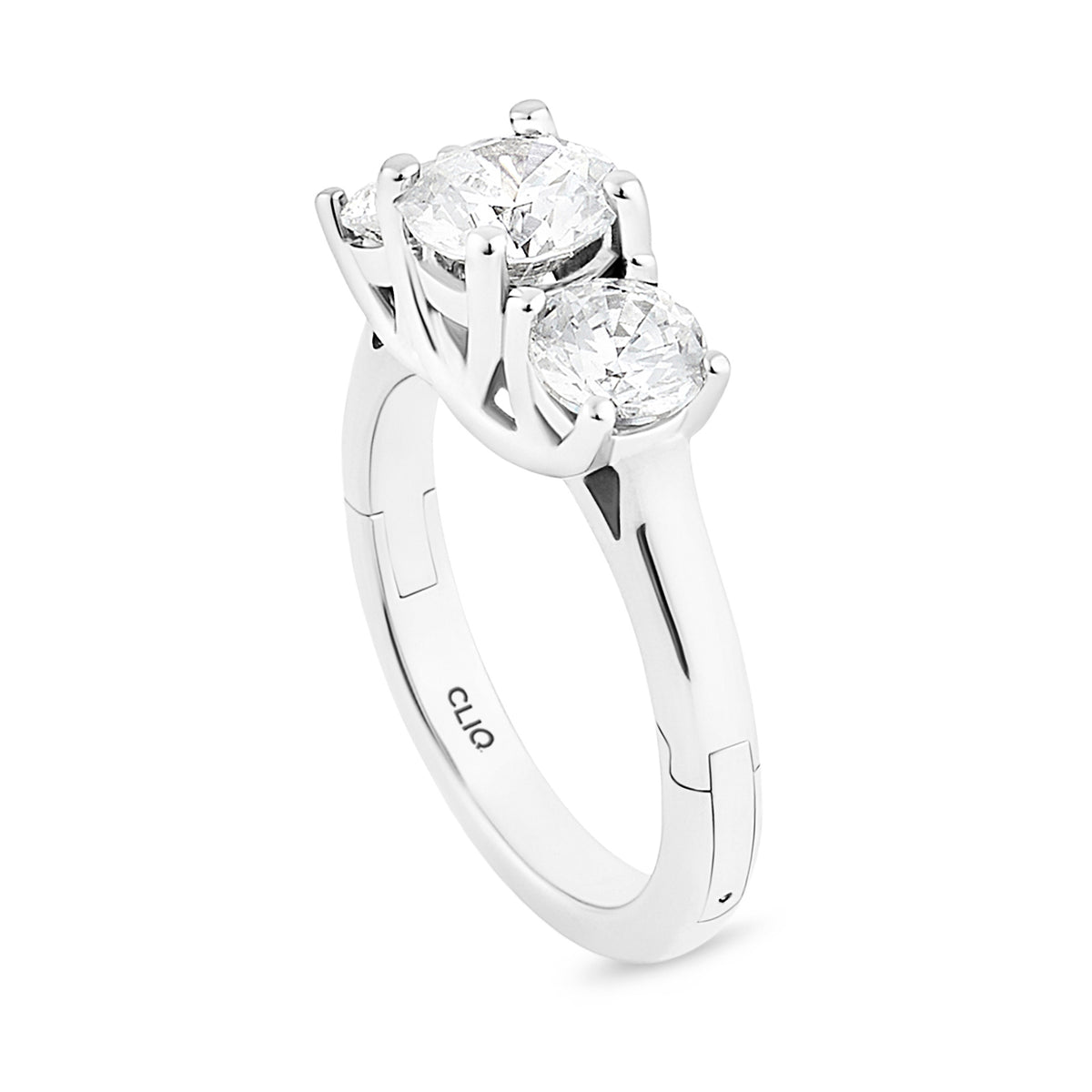 Trellis Three Stone Ring – CLIQ Jewelry
