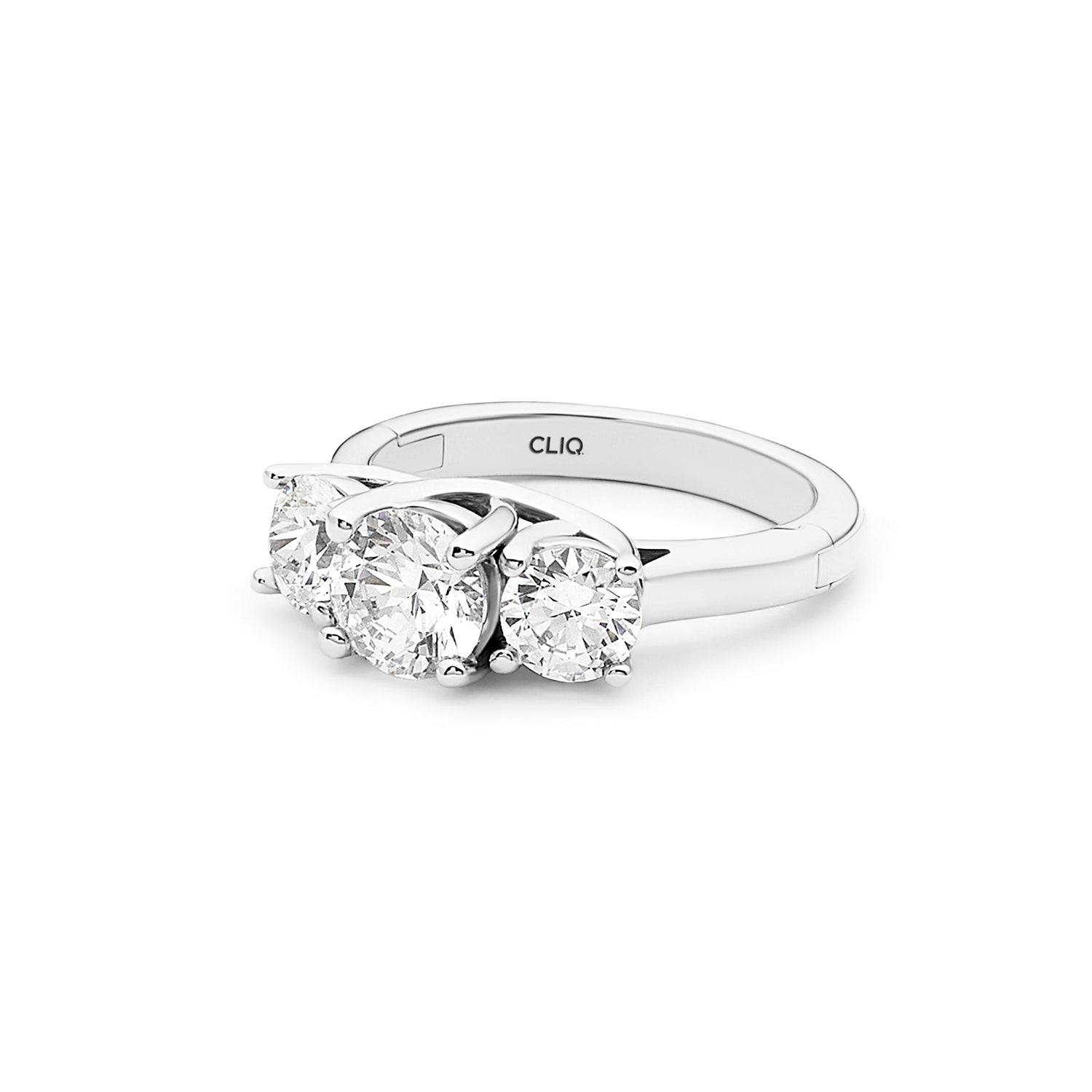 Trellis Three Stone Ring